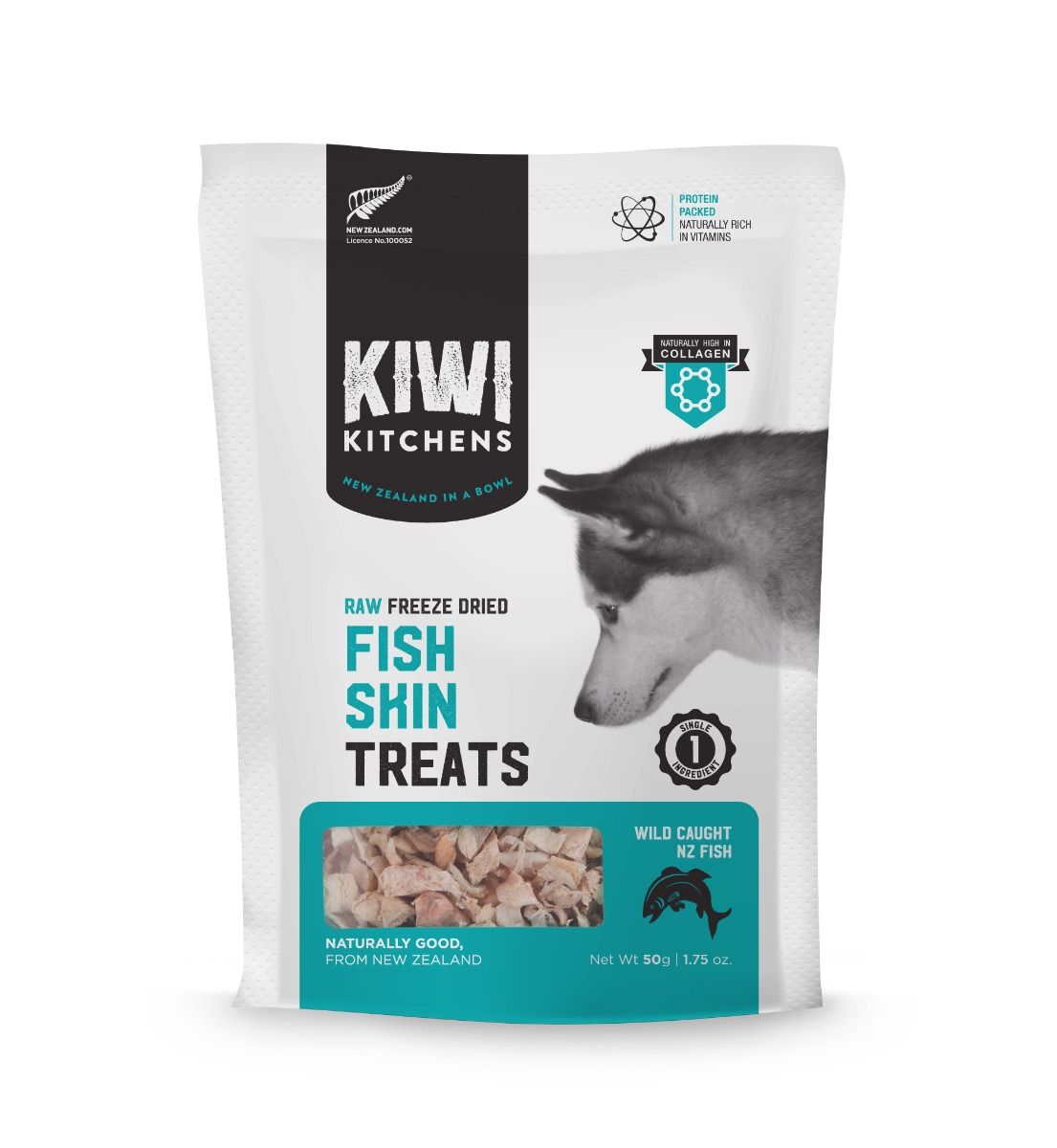 Kiwi Kitchens Raw Freeze Dried Fish Skin Dog Treats – XHAWI