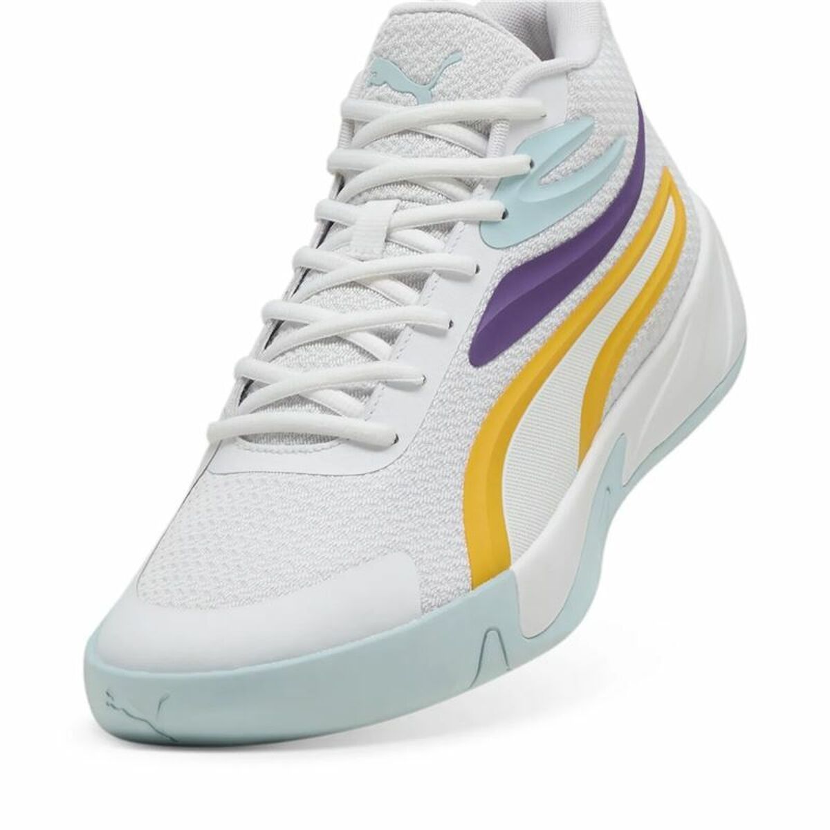 Basketball Shoes for Adults Puma Court Pro White Yellow – XHAWI